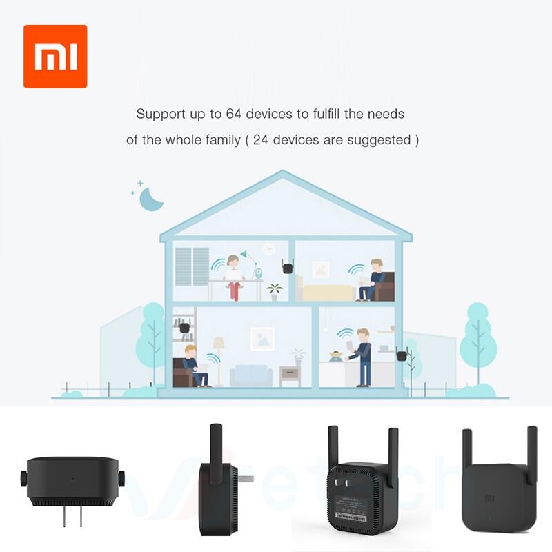 Xiaomi Mi WiFi Repeater Pro Blackขยายสัญญาณ Wi-Fi (300Mbps) 2 เสา ...