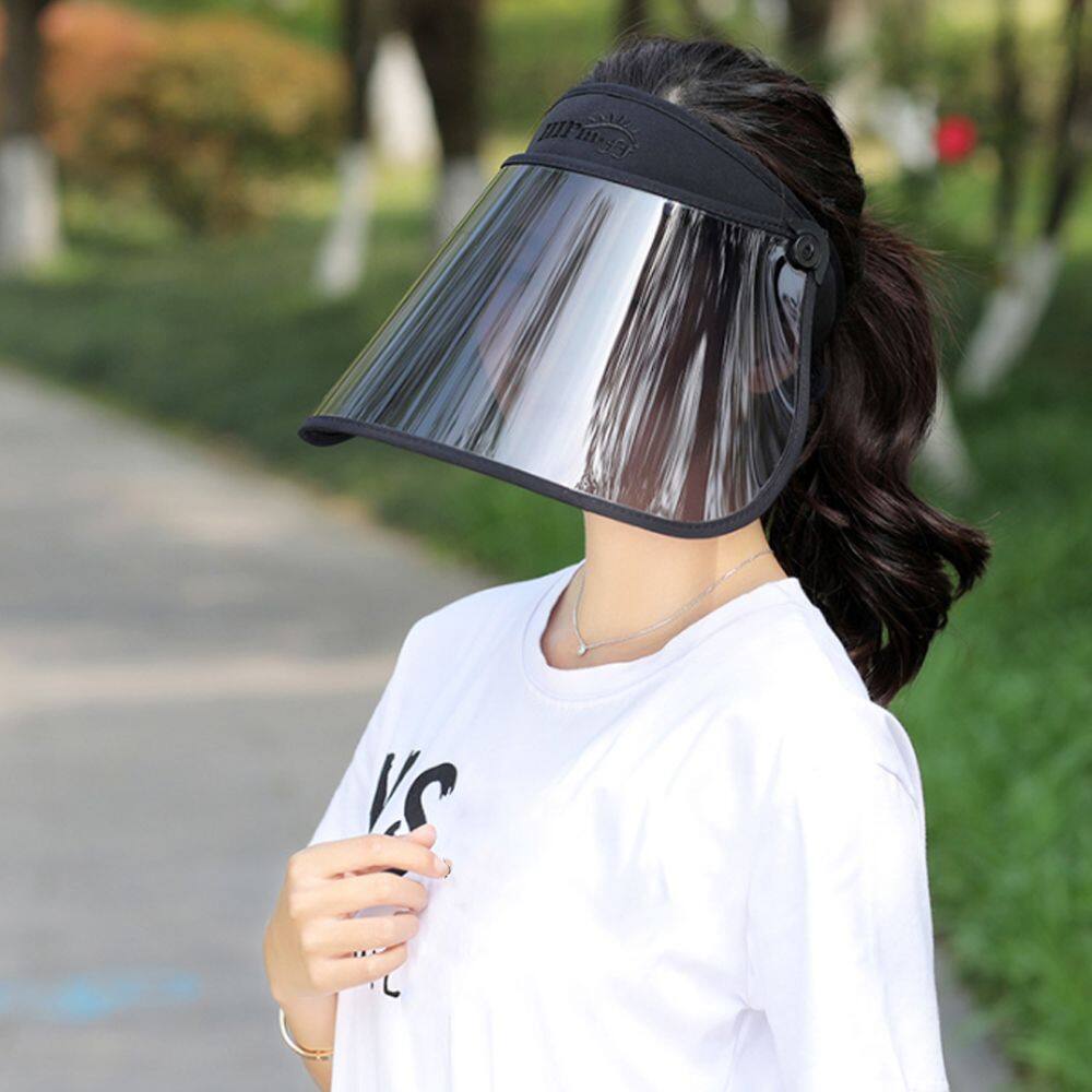 PETIHAIR Men Women Solar Protection พับแบบพกพา Sun Hat Face Cover ...