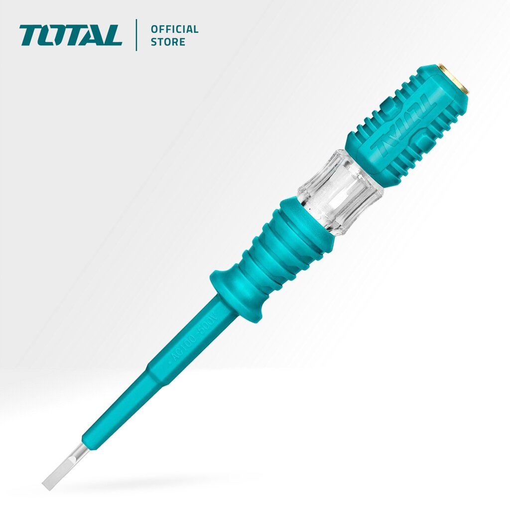 TOTAL Test Pencil (190mm), for AC 100V - 500V with Neon Bulb Indicator ...