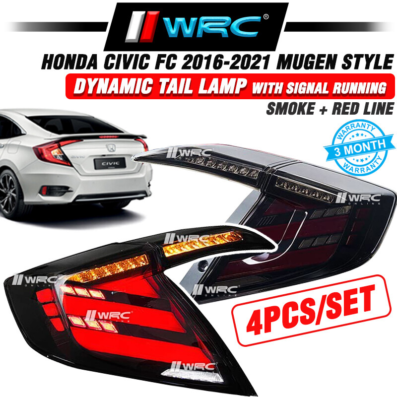 Honda Civic FC 2016 - 2021 Mugen Style Dynamic Tail Lamp With Signal ...
