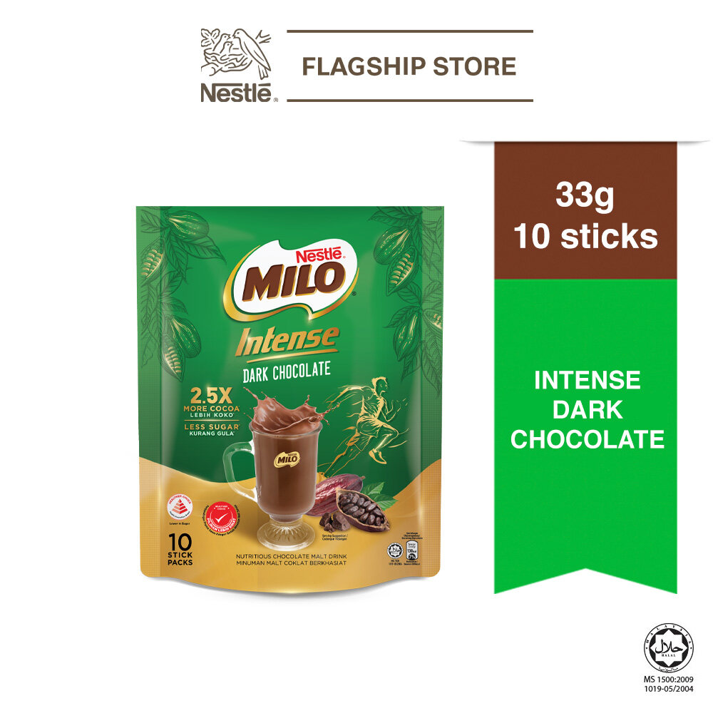 MILO® Intense Dark Chocolate 10 sticks (33g) | Lazada