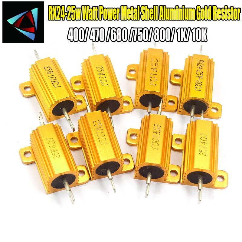 Rx24 25w Housed High Power Resistor Metal Shell Heatsink 400 470 680 ...
