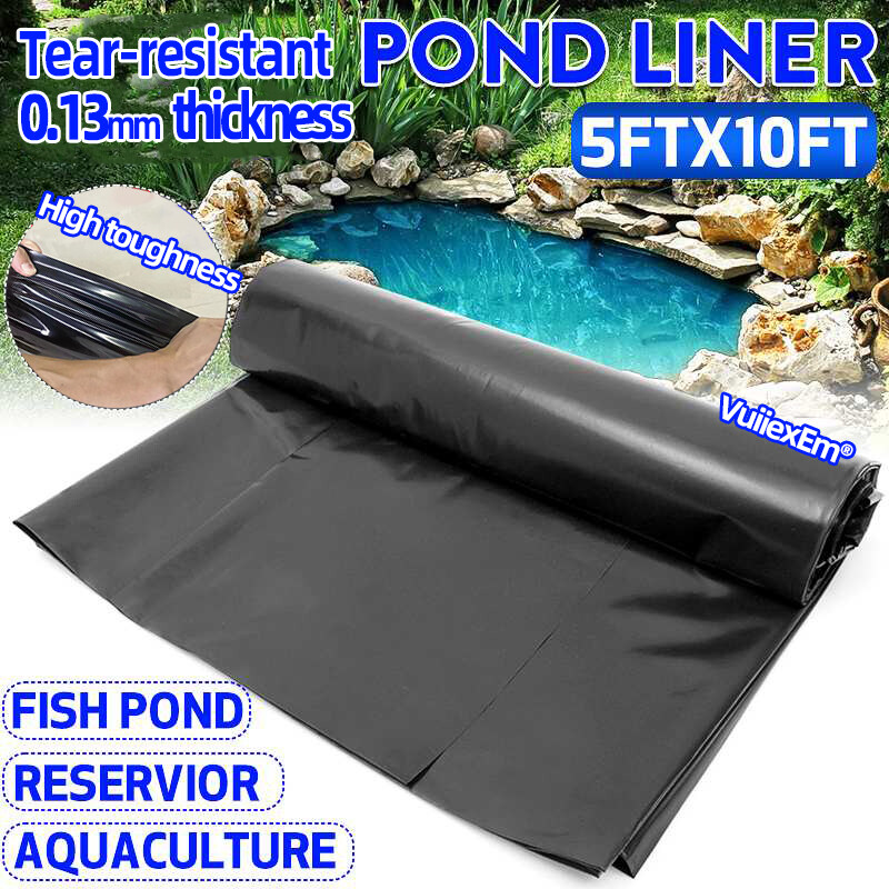 Fish Pond Liner Outdoor Waterproof Cloth Gardens Pools PVC Membrane ...