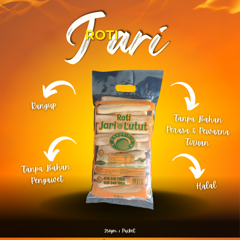 (SHAHRINIE) ROTI JARI/ROTI KOK/ROTI KERING (HALAL) (TANPA BAHAN ...