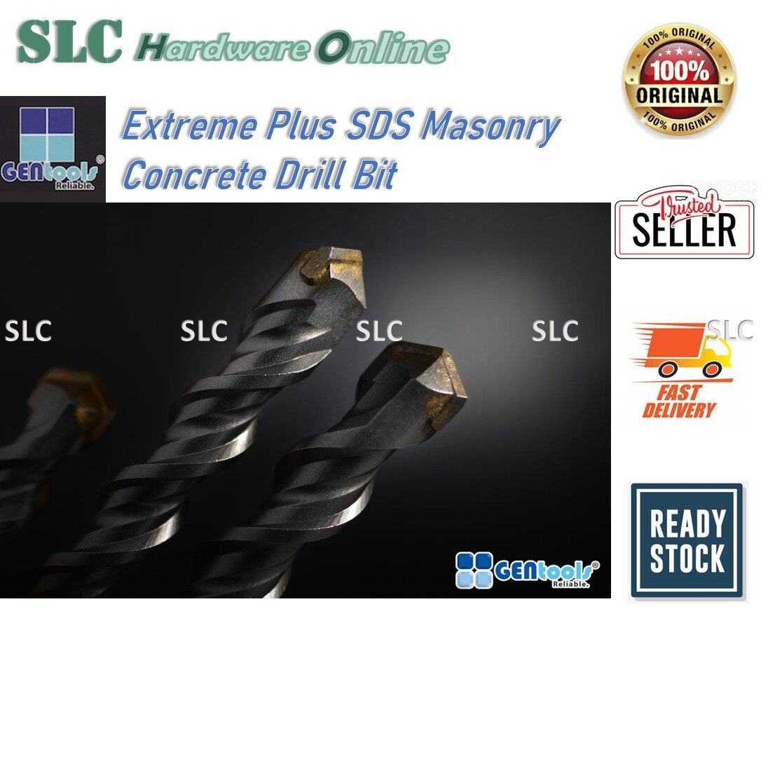 GENTOOLS Extreme PLUS SDS Shank Concrete Masonry Drill Bits / Mata ...