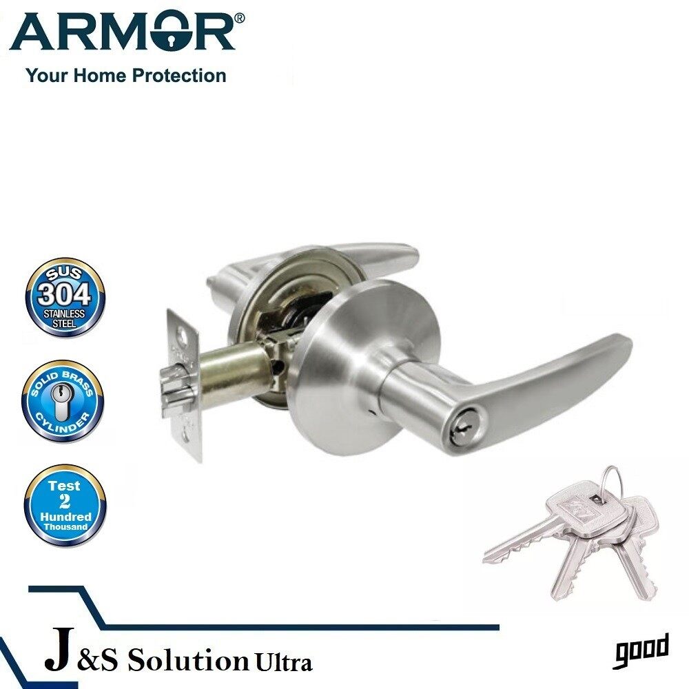 ARMOR ATL-8300 Tubular Lever Lock c/w 60mm/70mm Latch Armor Backset ...
