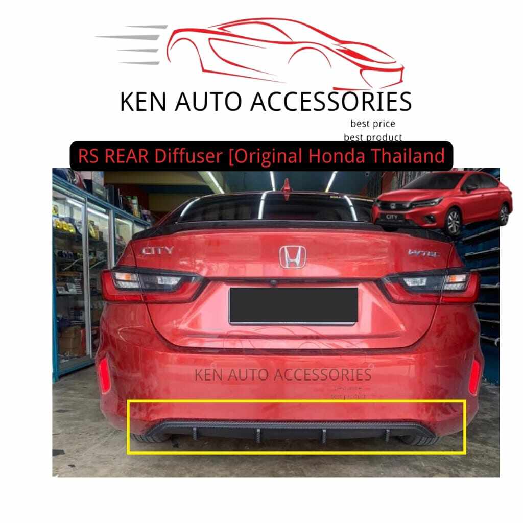 Honda City 2020-2021 Gn2 Original Honda Rear Diffuser [Carbon Look] PP ...