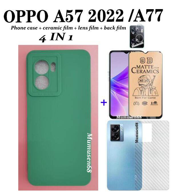 (4 In 1) สำหรับ OPPO A57 4G 2022 A77 A55 A16 A16K A96 A36 A76 2022 ...