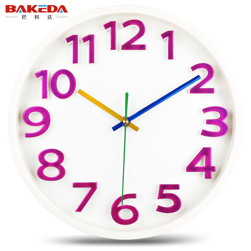 Bacoda นาฬิกาติดผนัง,นาฬิกาแขวนผนังแบบสร้างสรรค์สามมิตินาฬิกาควอตซ์ใน ...