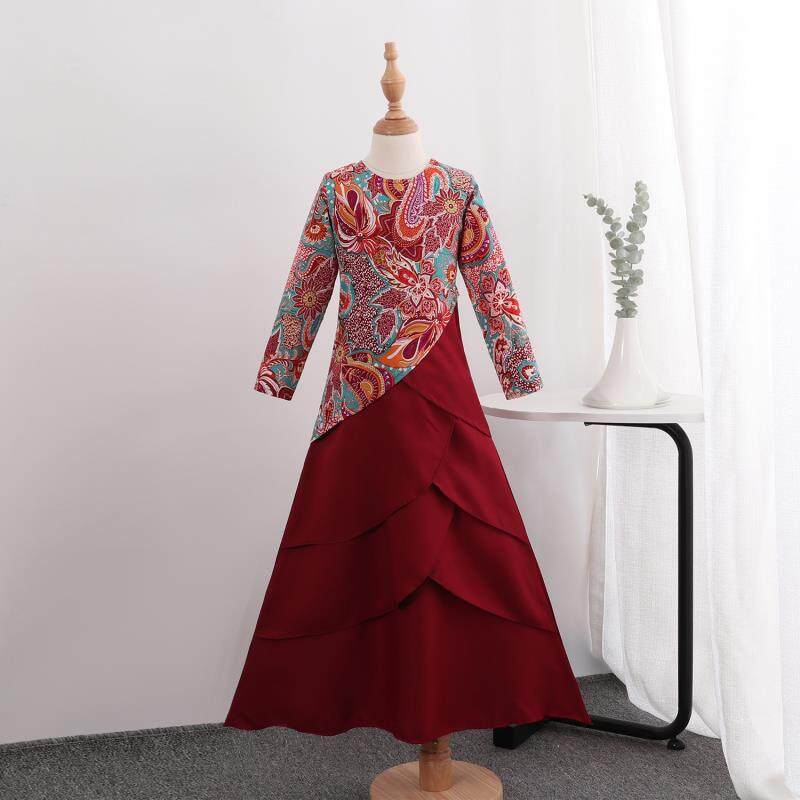 Baju Raya Modern Mermaid Layer Budak Perempuan Raya Dress 2023 | Lazada