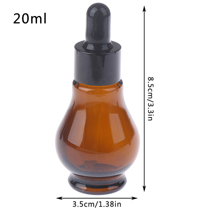 10/20/30ml Empty brown Glass Dropper Bottles with Pipette for Essential ...