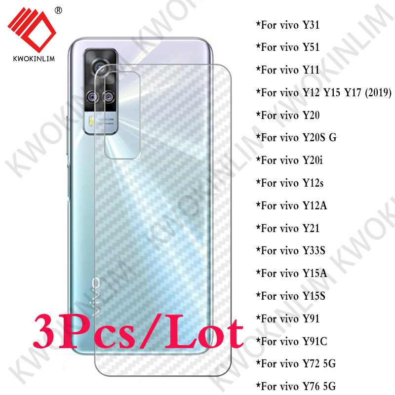 3ชิ้น/ล็อตสำหรับ Vivo Y31 Y30 Y21 Y33S Y15A Y15S Y12A Y12S Y76 G Y72 Y20S Y20I Y12 Y15 Y17 Y19 ...