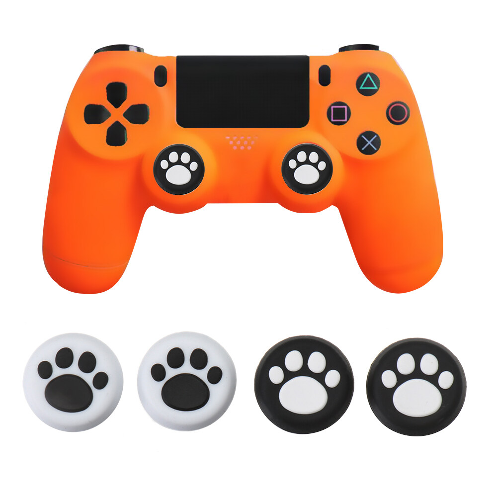 Narsta 4 Pcs น่ารักซิลิโคน Thumb Sticks Grips สำหรับ PlayStation 4 PS4PS5 Slim Pro Controller ฝา ...