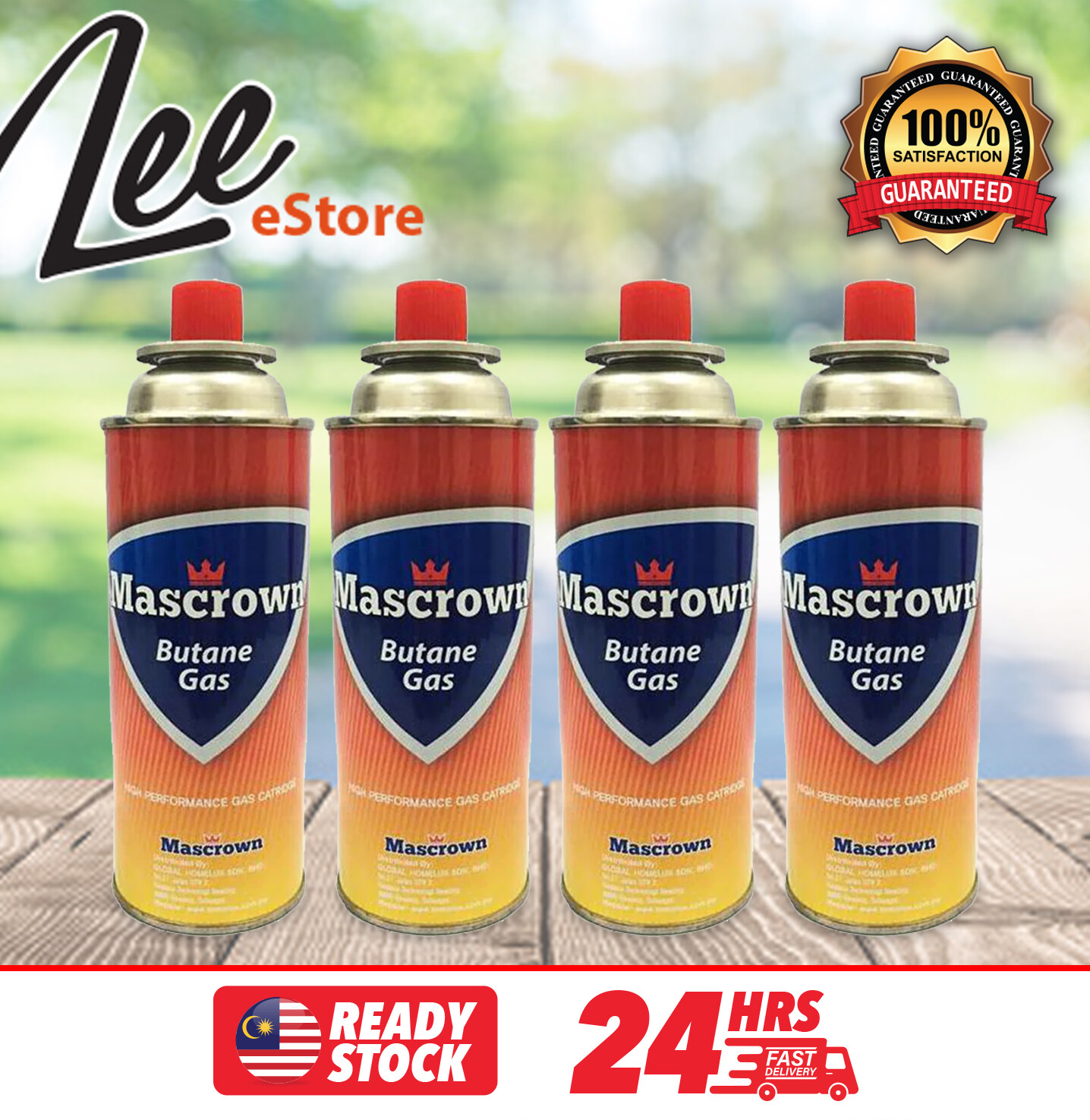 Mascrown Butane Gas Catridge/Cannister 230g x 4 Cans | Lazada