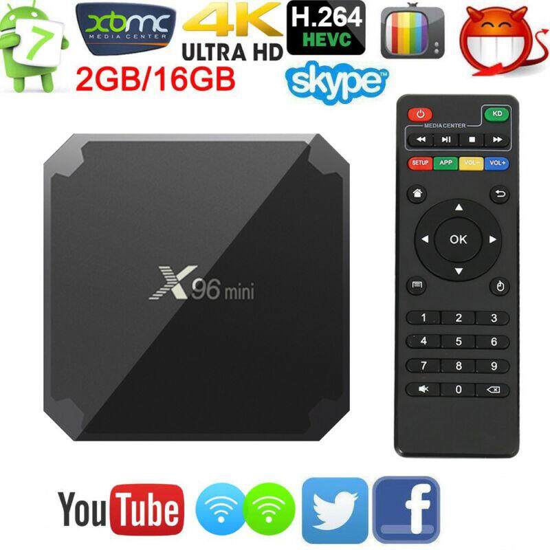 X96 Mini Android 7.1 2GB+16GB WIFI Smart TV BOX S905W Quad-Core 4K ...