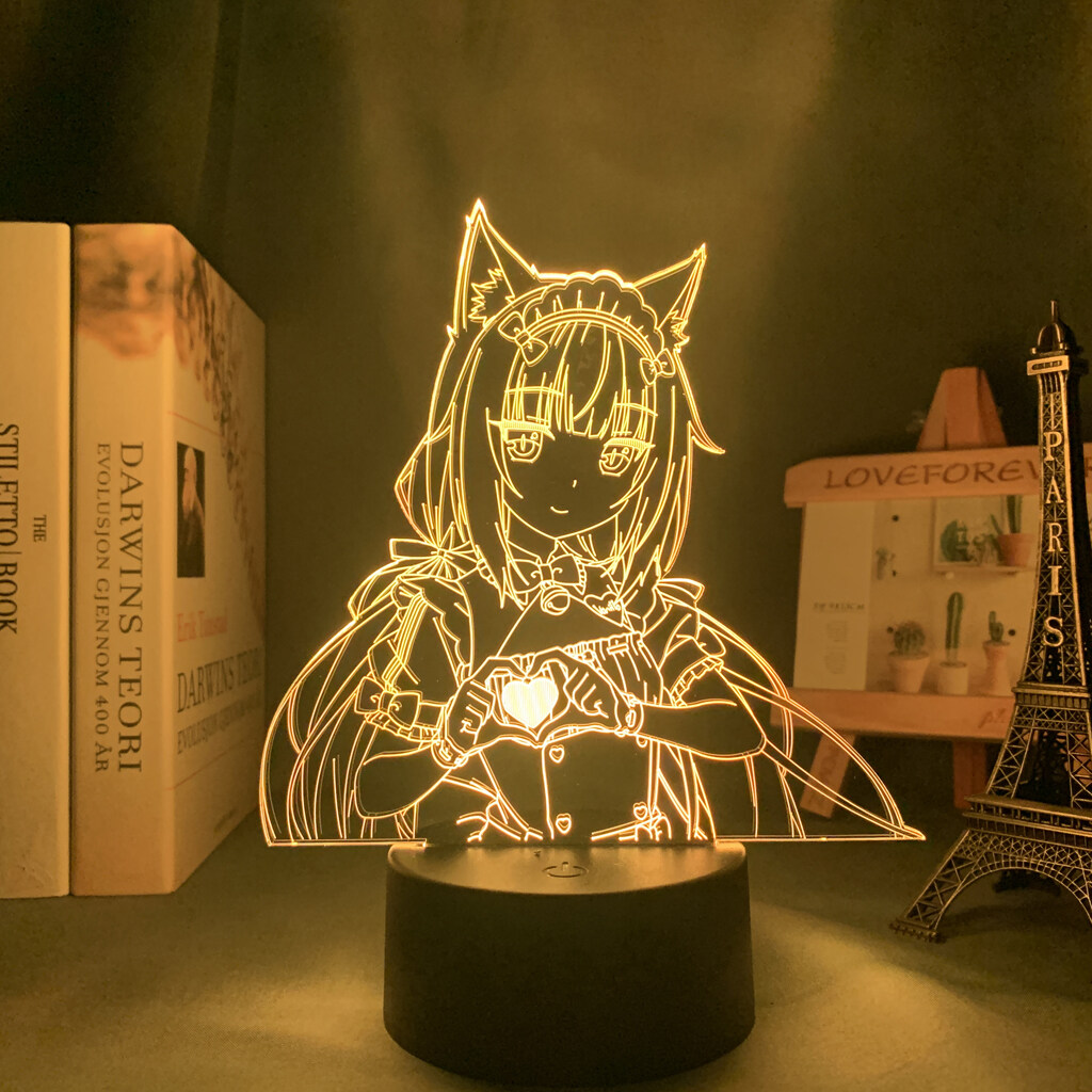 Anime Led Light Nekopara Vanilla for Bedroom Decor Night Light Manga ...