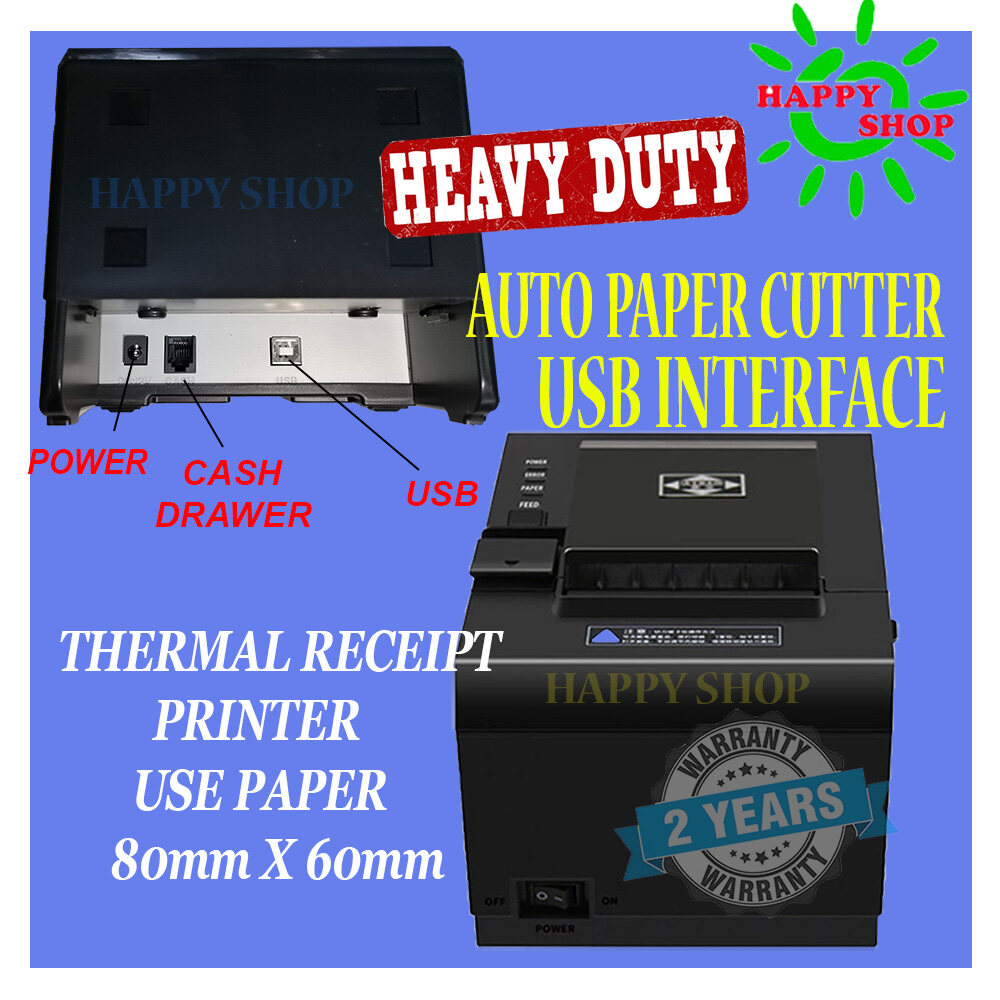 Resit Printer Thermal Receipt Printer - 80mm | Lazada