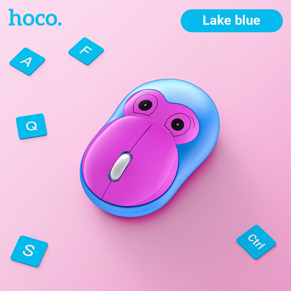[2024]Hoco Cute Cartoon Wireless Mouse With USB Receiver Plug Mouse ...