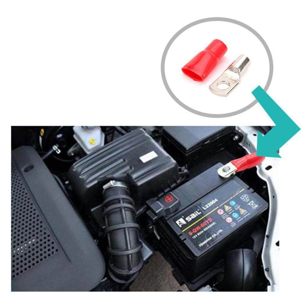 Dovewillขั้วหลอดทองแดงสำหรับเชื่อมแบตเตอรี่,ห่วงดึงสายเคเบิลพร้อมฝาปิดพื้นที่การเดินสายไฟ: 16มม. ...