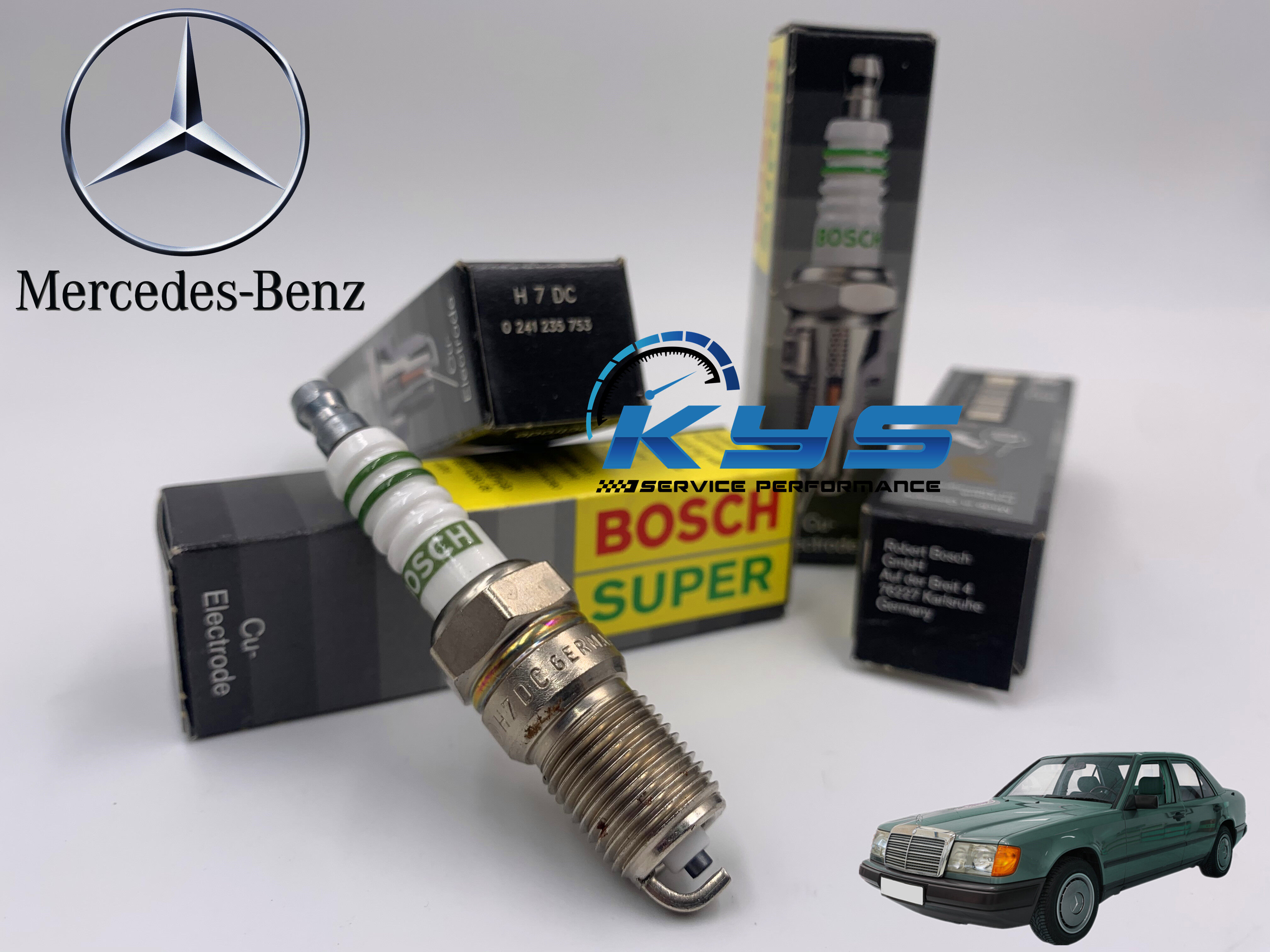 MERCERSES SPARK PLUG H7DC # (PRICE FOR 1 SET) # W124 # W201# W202 #W123 ...