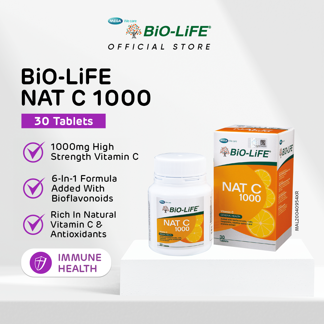 BiO-LiFE Nat C 1000mg 30 tablets (EXPIRY DATE JANUARY 2026) | Lazada