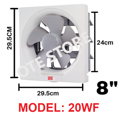 UMS WALL EXHAUST VENTILATION FAN (8 INCH / 10 INCH / 12 INCH) | Lazada
