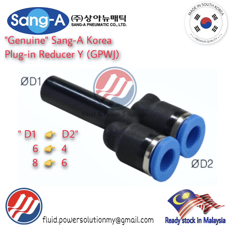 "Sang-A" GPWJ Series Plug-in Reducer Y Pneumatic Fitting "Made in Korea ...