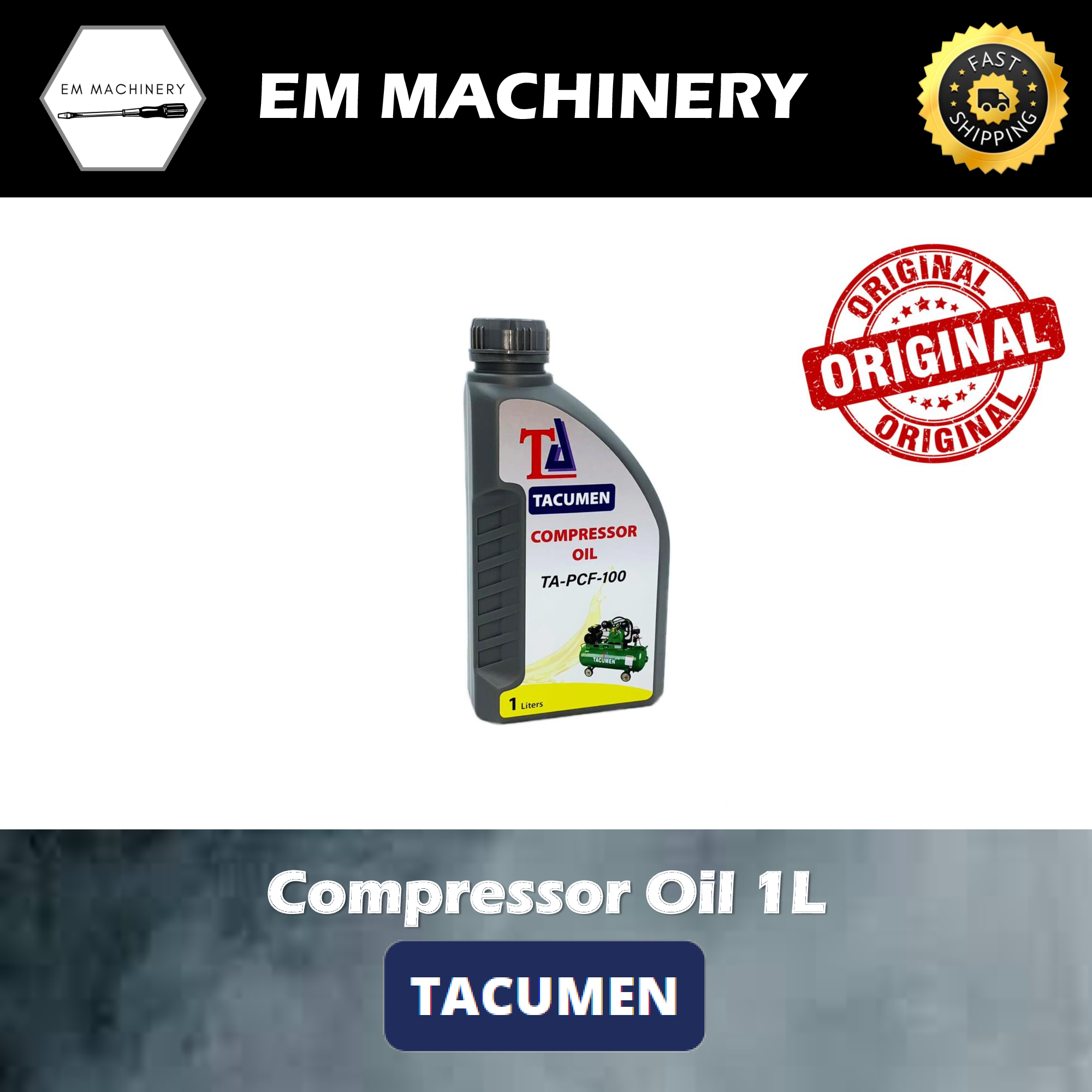 Compressor Oil TACUMEN - TA-PCF-100 (1 litre) | Lazada