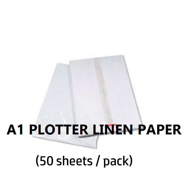 A1 PLOTTER LINEN PAPER CUT SHEETS (594mm x 50pcs per pack) | Lazada