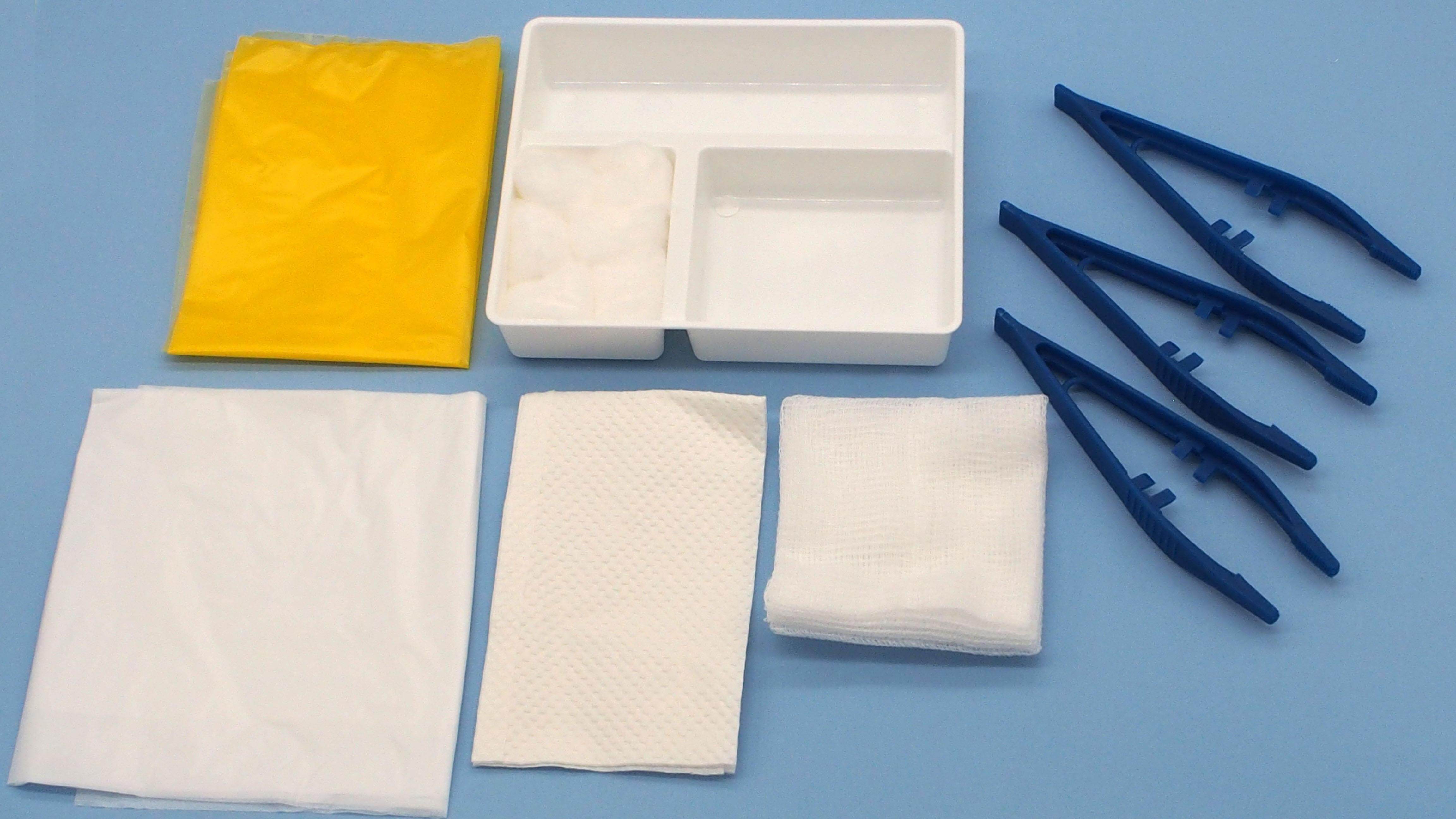 Woundcare Disposable 364 Dressing set - 3 Dressing Forceps / Penyepit ...