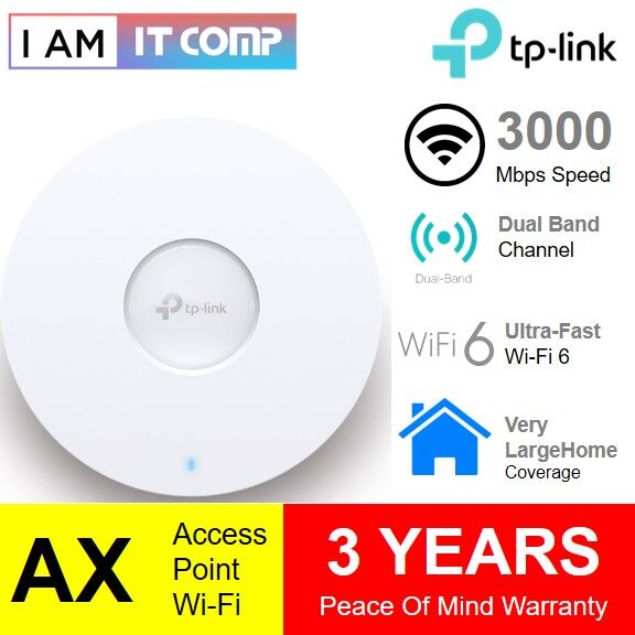 TP-Link EAP660 HD AX3600 Wireless Dual Band Multi-Gigabit Ceiling Mount ...