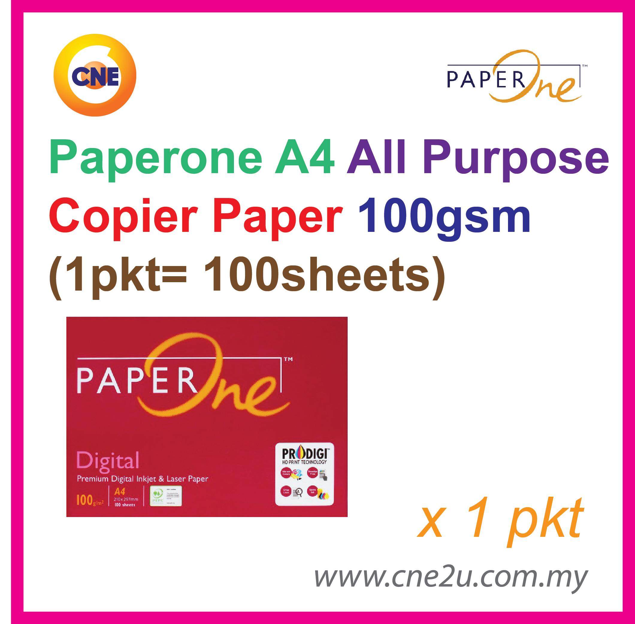 PaperOne A4 Digital Paper 100gsm - 100 Sheets | Lazada
