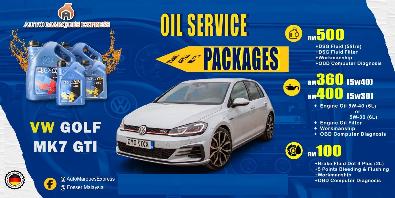 VW Volkswagen Golf MK7 GTI Engine Oil, DSG Oil & Brake Fluid Service ...
