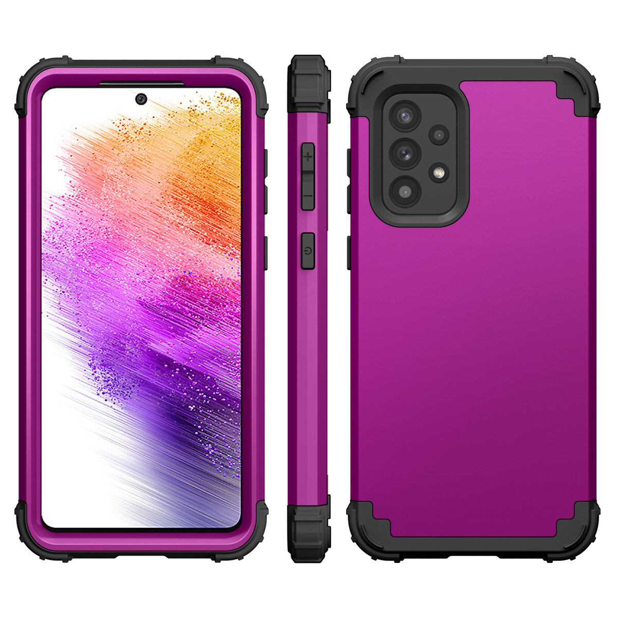 WindCase Samsung Galaxy A33 A53 A73 5G Case Hybrid Soft Silicone Hard ...