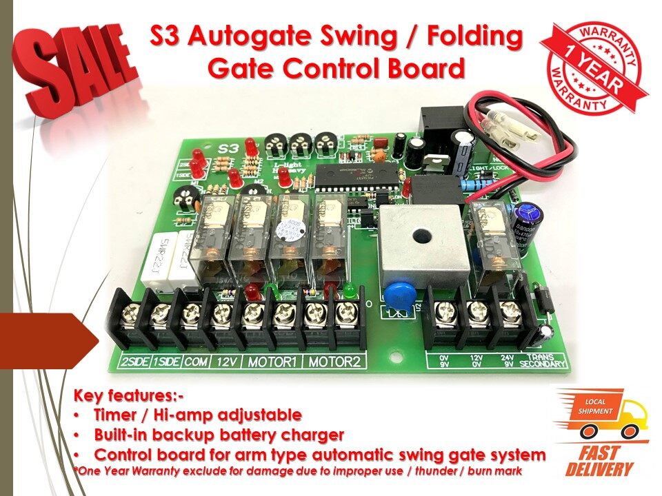 S3 Autogate Swing Arm Control Board PCB Panel | Lazada