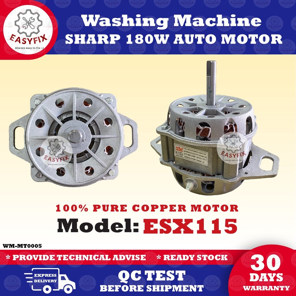 ESX115 SHARP AUTO MOTOR WASHING MACHINE (MOTOR MESIN BASUH) ESX-115 ...