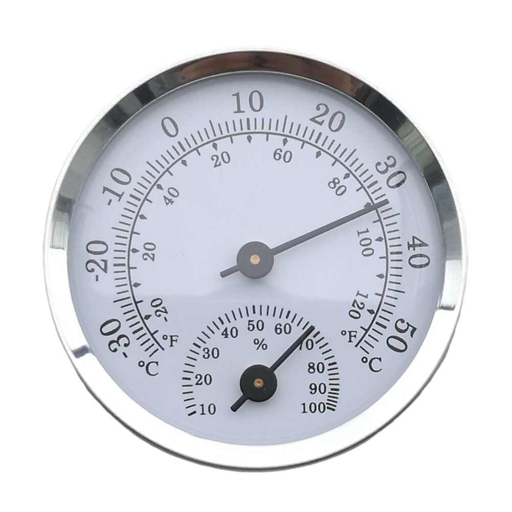 Modern Stable Portable Indoor Outdoor Round Thermometer Aluminum Alloy ...