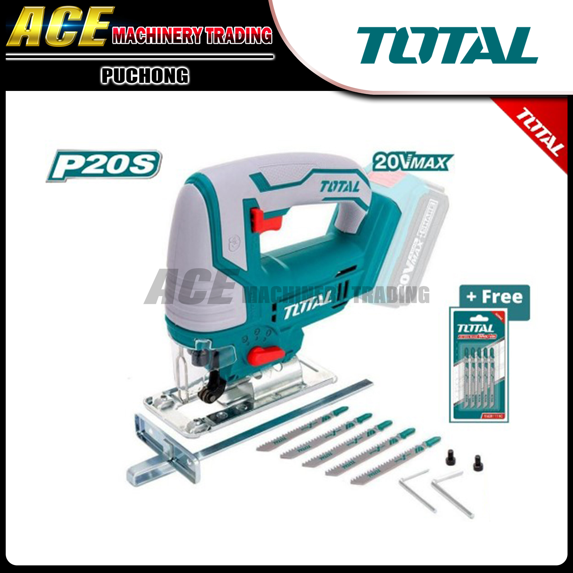 [ TOTAL ] P20S / 20V CORDLESS JIGSAW - TJSLI8501 | Lazada