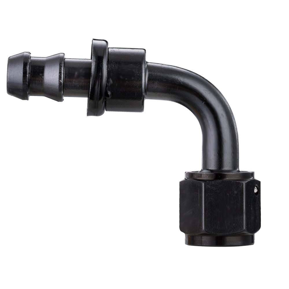 WENSH Reusable 0 45 90 180 Degree Fitting AN6 Push On Lock Hose Oil ...