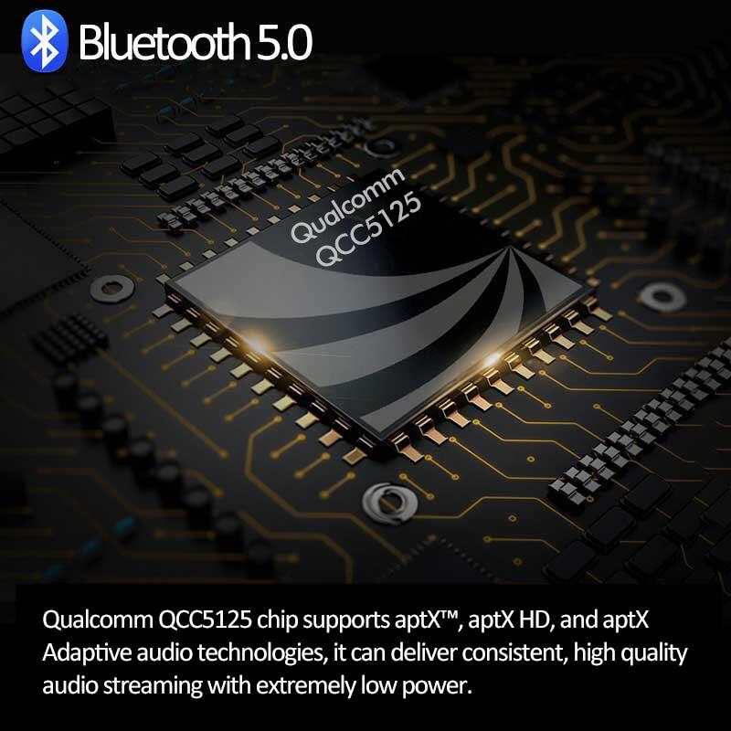 2021ใหม่ล่าสุด QCC5125 Bluetooth 5.0หูฟังสายอัพเกรด AptX HD & AptX ...