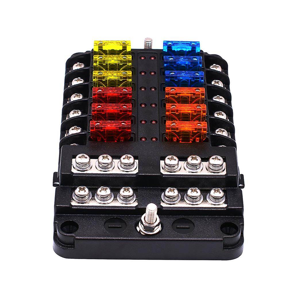 12 Way Insert Fuse Box Block Holder Circuit For Car Automotive Auto ATC ...