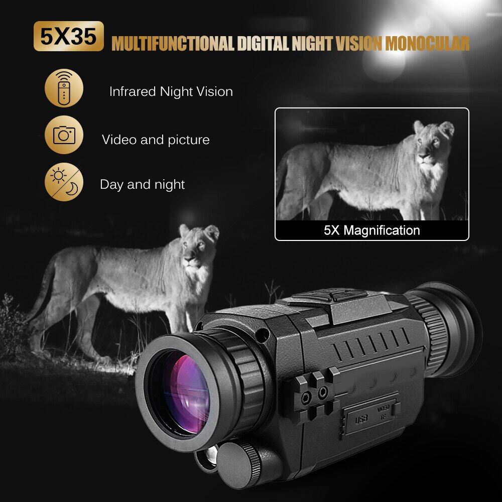BekinTek Night Vision Monocular Telescope Goggles Waterproof IR ...