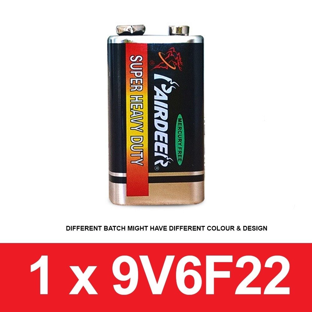LOVIDA Malaysia 9V 6F22 High Power Long Life Battery Heavy Duty Super ...