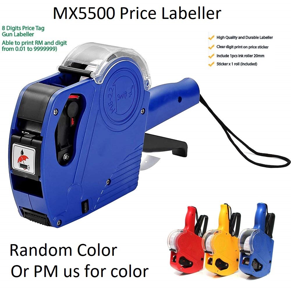1 Line Price Label Gun Price Labeller Labeler Mx5500 with labels ...