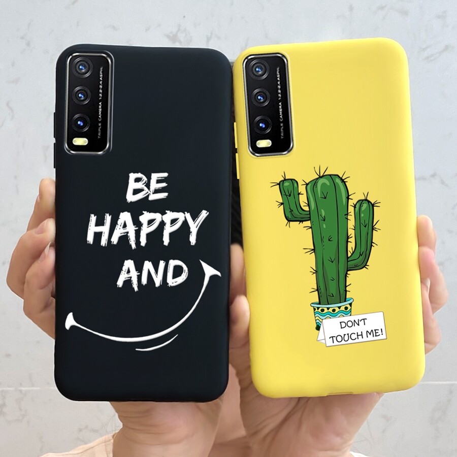 เคสสำหรับ Vivo Y20i Y20ผู้หญิงสวยฝาครอบเคสโทรศัพท์กระบองเพชรเคสสำหรับ ...