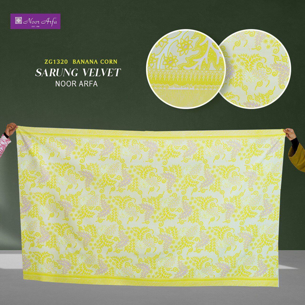 Kain Batik Noor Arfa Yellow Series | Lazada
