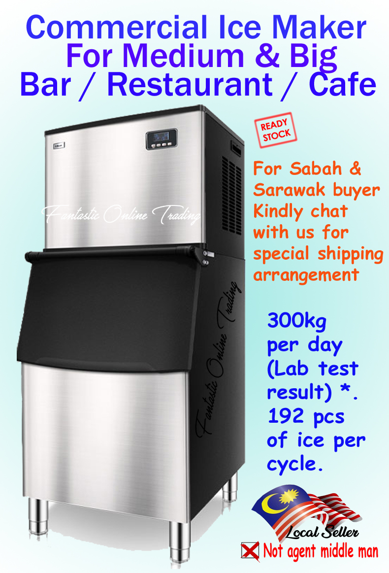 Commercial Ice Maker 300 And 350kg Mesin Ais Pembuat Ais Ice