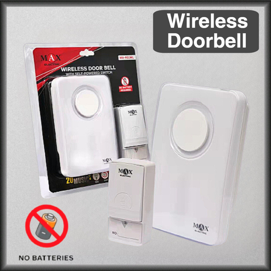Electric Digital Wireless Doorbell Push Button Remote Control Doorbells ...