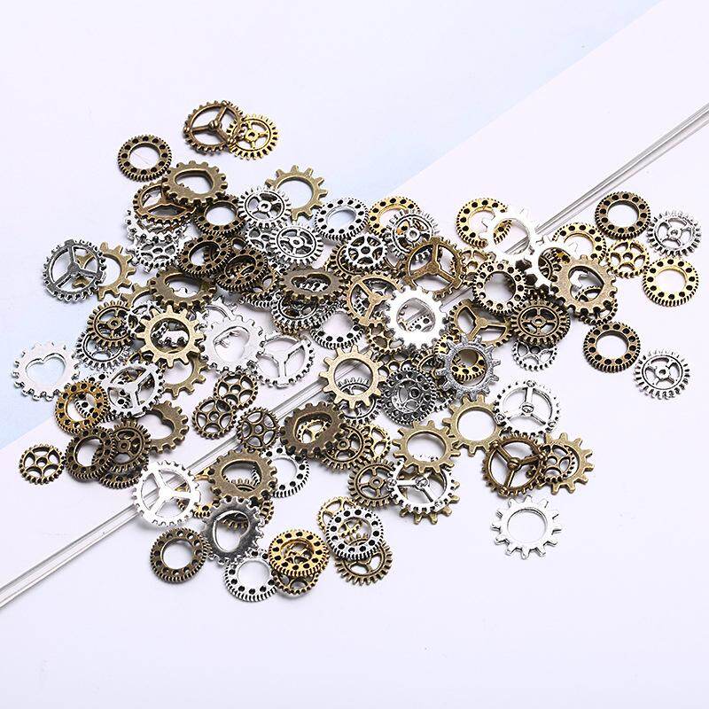 FG 100Pcs Antique Steampunk Mini Wheel Gear Charms Pendant DIY Jewelry ...
