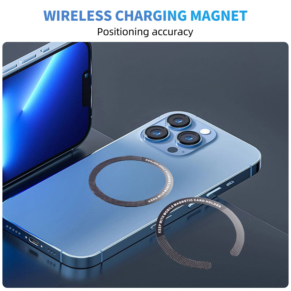 FONKEN 135pcs Mag-safe Wireless Charging Sticker Rings for i-Phone 14 ...